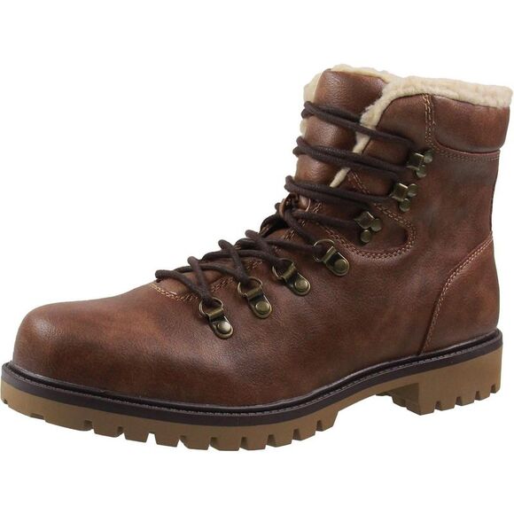 Club Room | Shoes | Club Room Mens Kylerr Tan Lugged Sole Faux Leather ...